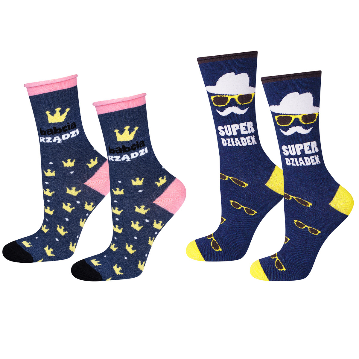 A set of socks for Grandma and Grandpa with inscriptions | gift for ...